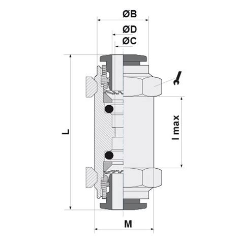 Bulkhead Connector Ø4