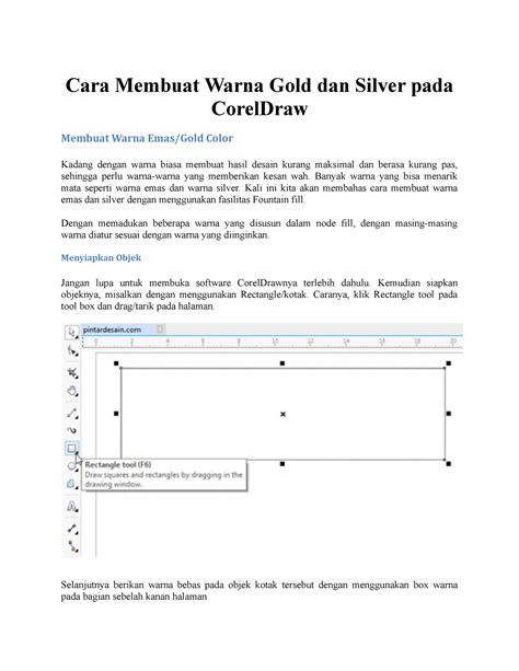 Tutorial Membuat Warna Gold Dan Silver Pada Corel Draw Cara Membuat Tutorial Membuat Warna Gold Dan Silver Pada Corel Draw Cara Membuat