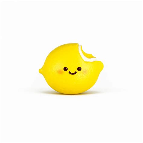 Cute Lemon Taba Squishy Handcrafted Fruit Stress Relief Toy