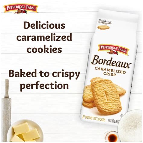 Pepperidge Farm Bordeaux Caramelized Crisp Cookies 675 Ounce Pack Of 1