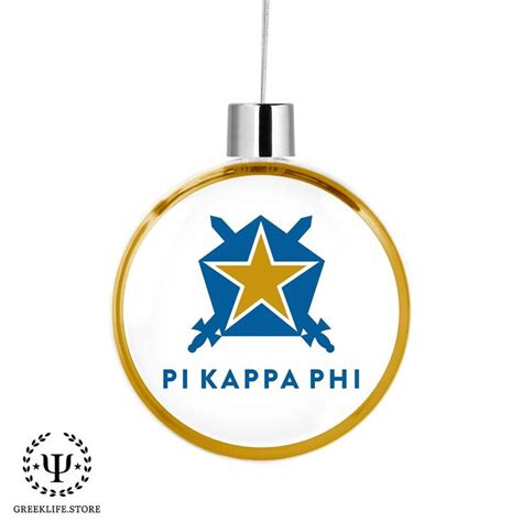 Pi Kappa Phi Christmas Ornament Flat Roundpi Kappa Phi 2 Pi Kappa