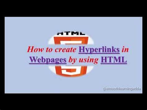 Hyperlinks in HTML | Anchor tag in HTML | What is Anchor tag and How to use Anchor tag in Telugu ...