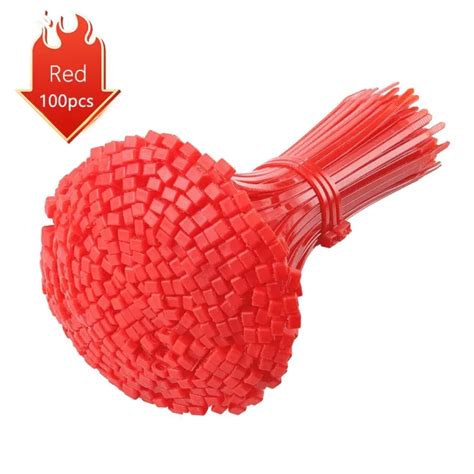 100pcs Hardware Fastening Nylon Self Locking Cable Ties Self Locking