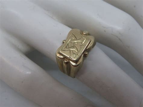 Gouden Ring Met Stempel 8k Kringwinkel