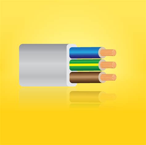 Closeup Of Electrical Wire Vector On A Yellow Background 27526110 Vector Art At Vecteezy