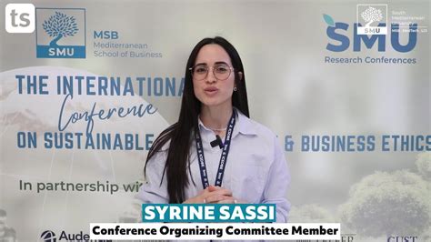 Interview Of Syrine Sassi Conference Organizing Committee Member Youtube