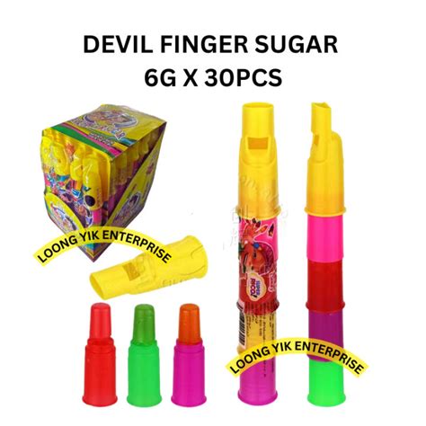 Devil Finger Sugar 6g X 30pcs Halal Whistle Sound Music Lazada