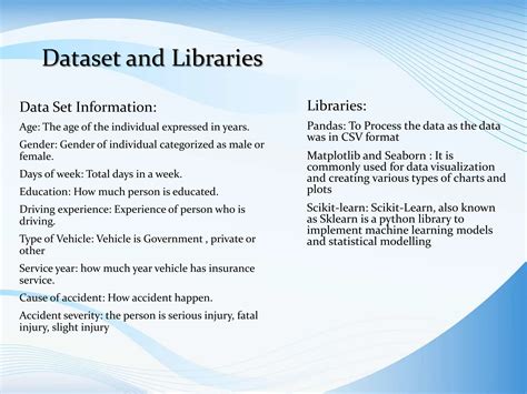 machine learning for accident severity prediction pptx