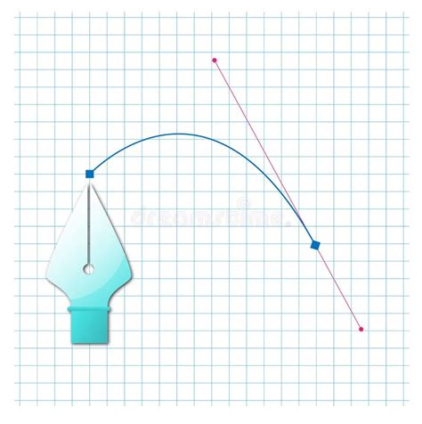 bezier curve stock illustration illustration of line 13346236