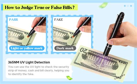 Geiserailie 5 Pcs Counterfeit Money Detector Marker Pen