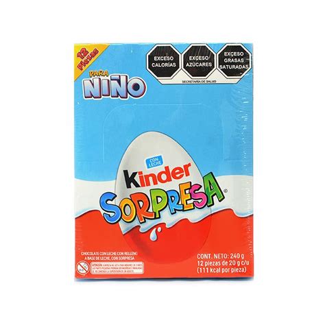 Kinder Sorpresa Niño T 12 Dulcerías Candy