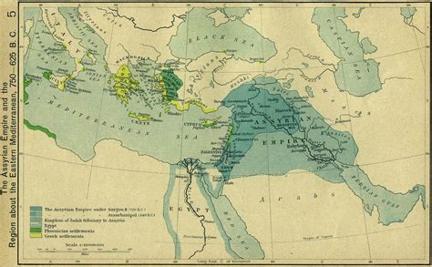 Map Of The Assyrian Empire 750 625 Bc