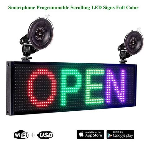 Leadleds DC12v Full Color LED Display Programmable Scrolling Message Board Control By IOS