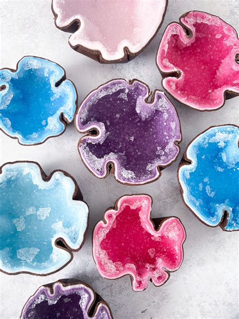 Vegan Edible Crystal Candy Geodes — Candy Rocks