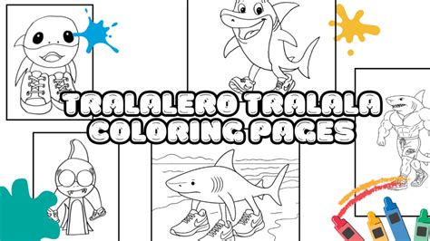 Tralalero Tralala Coloring Pages To Print And Color For Free