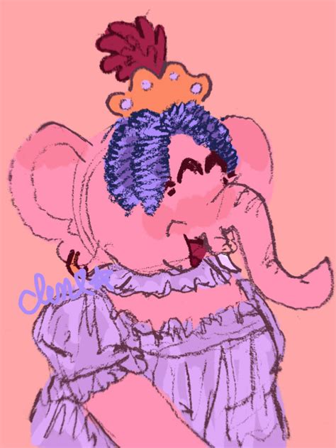 Id A Waist Up Side Profile Of Bb Bubbles Smiling With Her Eyes