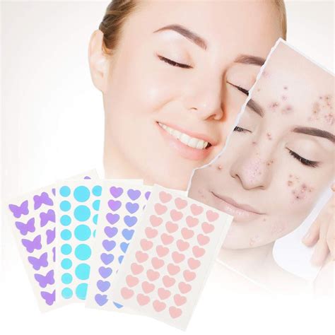 Yueyan 24pcs Acne Removal Pimple Patch Cute Shape Absorb Fluid Acne