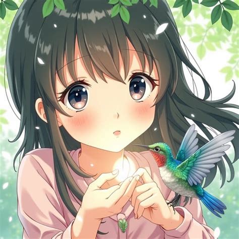 Hummingbird Anime Girl