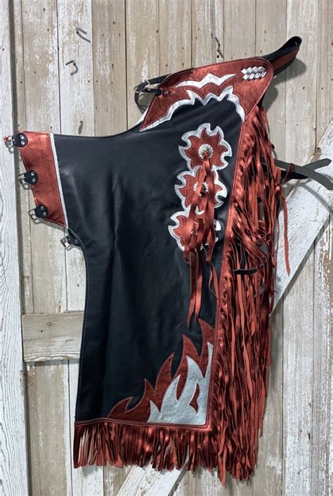 Bull Riding Rodeo Chaps Metallic Saddle Barn
