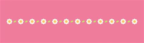 Cute Spring Floral Divider Borders Springtime And Easter Flower