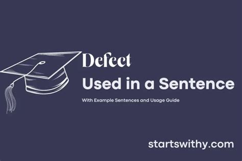 Defect In A Sentence Examples 21 Ways To Use Defect