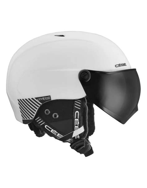 Cébé Contest Vision White Matte Grey Ultra Black Caschi Sci Uomo Snowleader