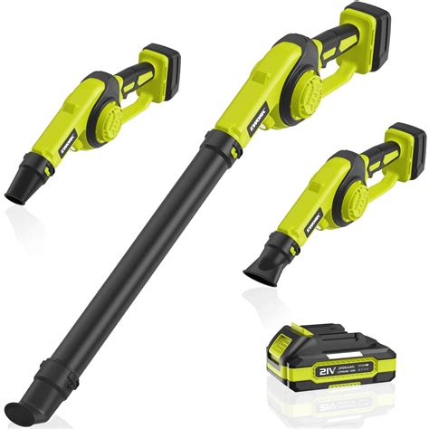 Ework Small Leaf Blower Cordless 21v Mini Leaf Blower 200 Mph With Battery And Fast Charger