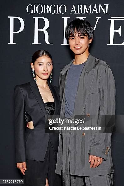Tao Tsuchiya And Ryota Katayose Attend The Giorgio Armani Prive Haute