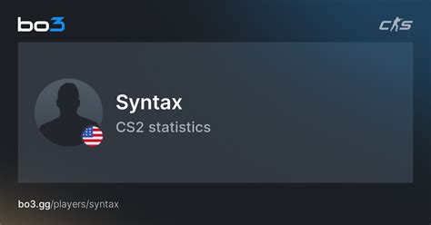Syntax Map Scores Statistics By Bo3 Gg