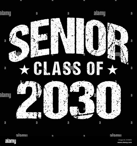 Seniors Class Of 2030 Vector Tshirt Design Stock Vector Image And Art