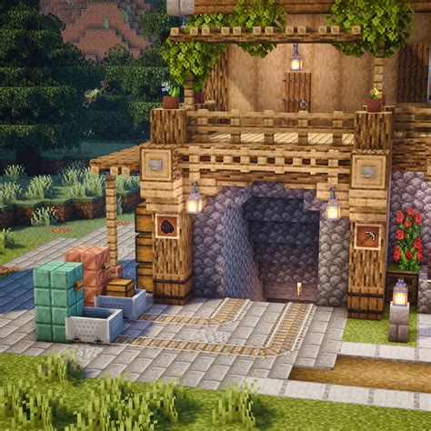 Mine Entrance Minecraft 5 Coolest Minecraft Mine Entrance Design Ideas
