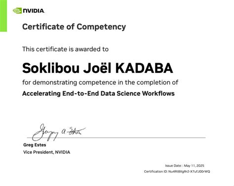 Datascience Machinelearning Ai Nvidia Gpucomputing Certification