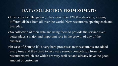 Business Analytics In Zomato Food Chain Pptx