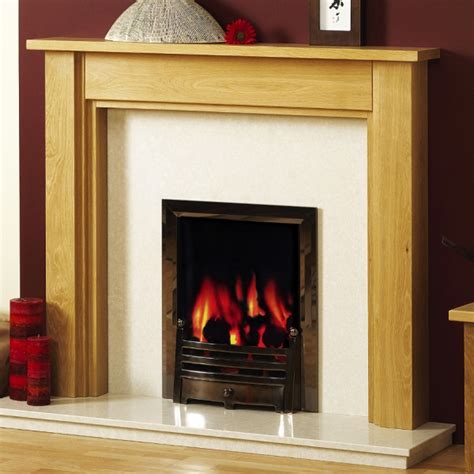 Linden Solid Oak Wood Fireplace Surround Bonfire
