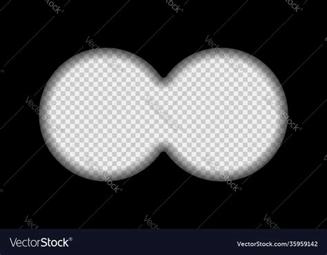 Binocular View Template Royalty Free Vector Image