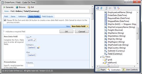 Code On Time Total And Subtotal Creating Order Total Field