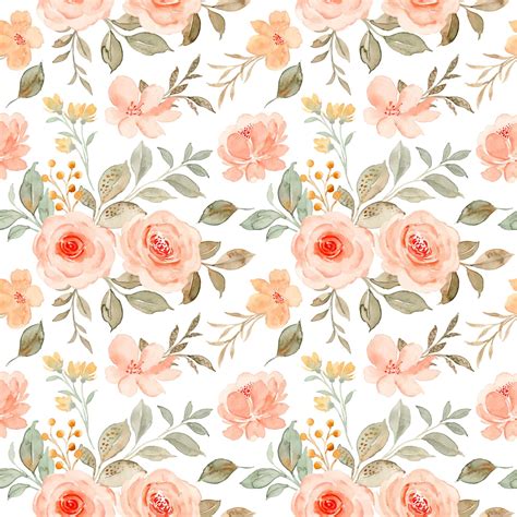 Peach Floral Pattern
