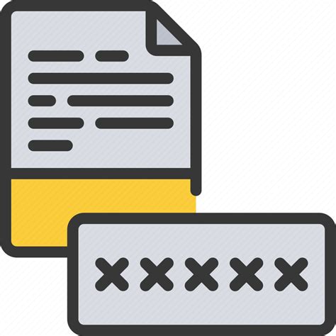 File Password Passcode Protected Icon Download On Iconfinder