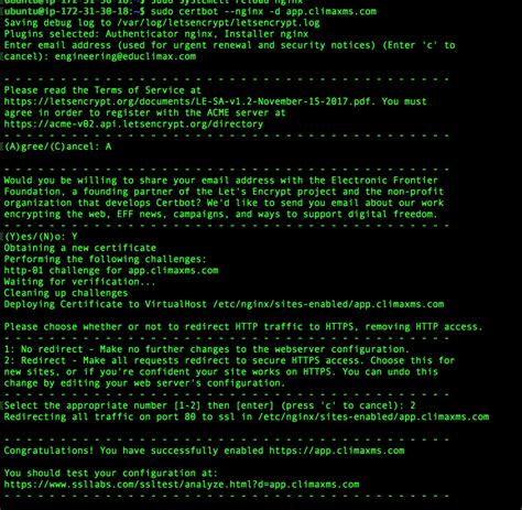 Adding Lets Encrypt Ssl Certificates To Our Web Server Educlimax