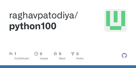 GitHub Raghavpatodiya Python
