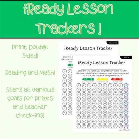 Iready Lesson Tracker By Lizzy J Design Co Tpt