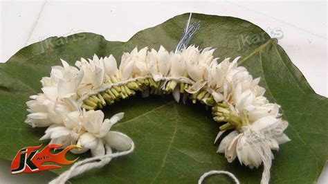Diy How To Make Gajra Veni Traditional Indian Garland 2 Jk Arts