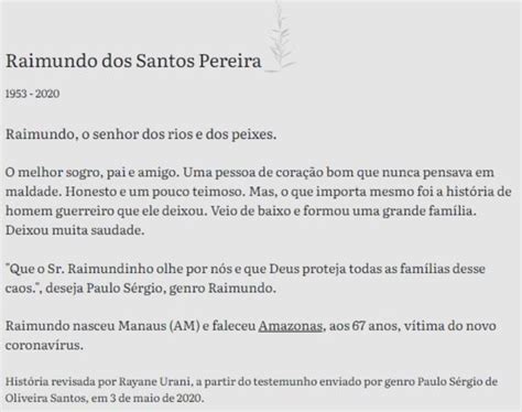 História De Raimundo Dos Santos Pereira Download Scientific Diagram