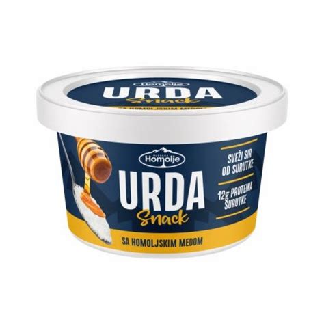 Mlekara Homolje Urda Snack Sa Homoljskim Medom 150g Ekofil