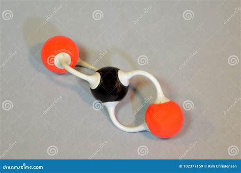 Modello Della Molecola Della Co2 Immagine Stock Immagine Di Chimica