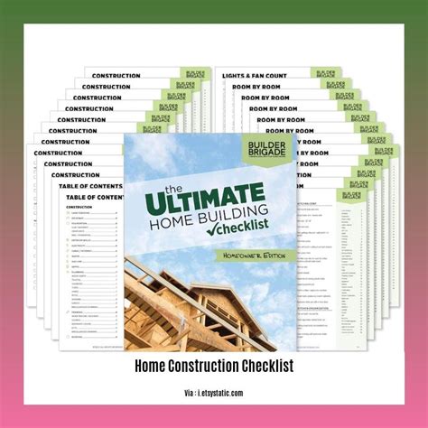 - The Ultimate Home Construction Checklist: A Step-by-Step Guide for Building Your Dream Home ...