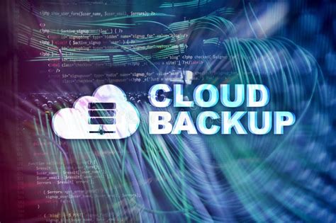 Cloud Backup Server Data Loss Prevention Stock Illustration