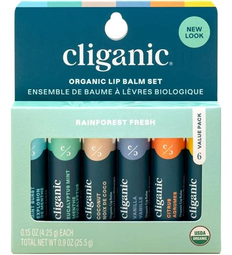 Cliganic Eucalyptus Mint Organic Lip Balm Ingredients Explained