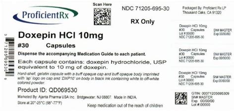 Doxepin Hydrochloride Capsules Usp