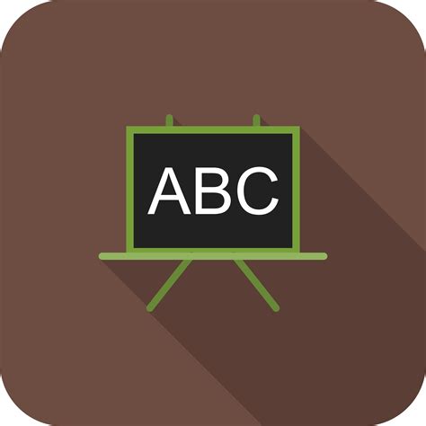 Flat Long Shadow Icon 335892 Vector Art At Vecteezy